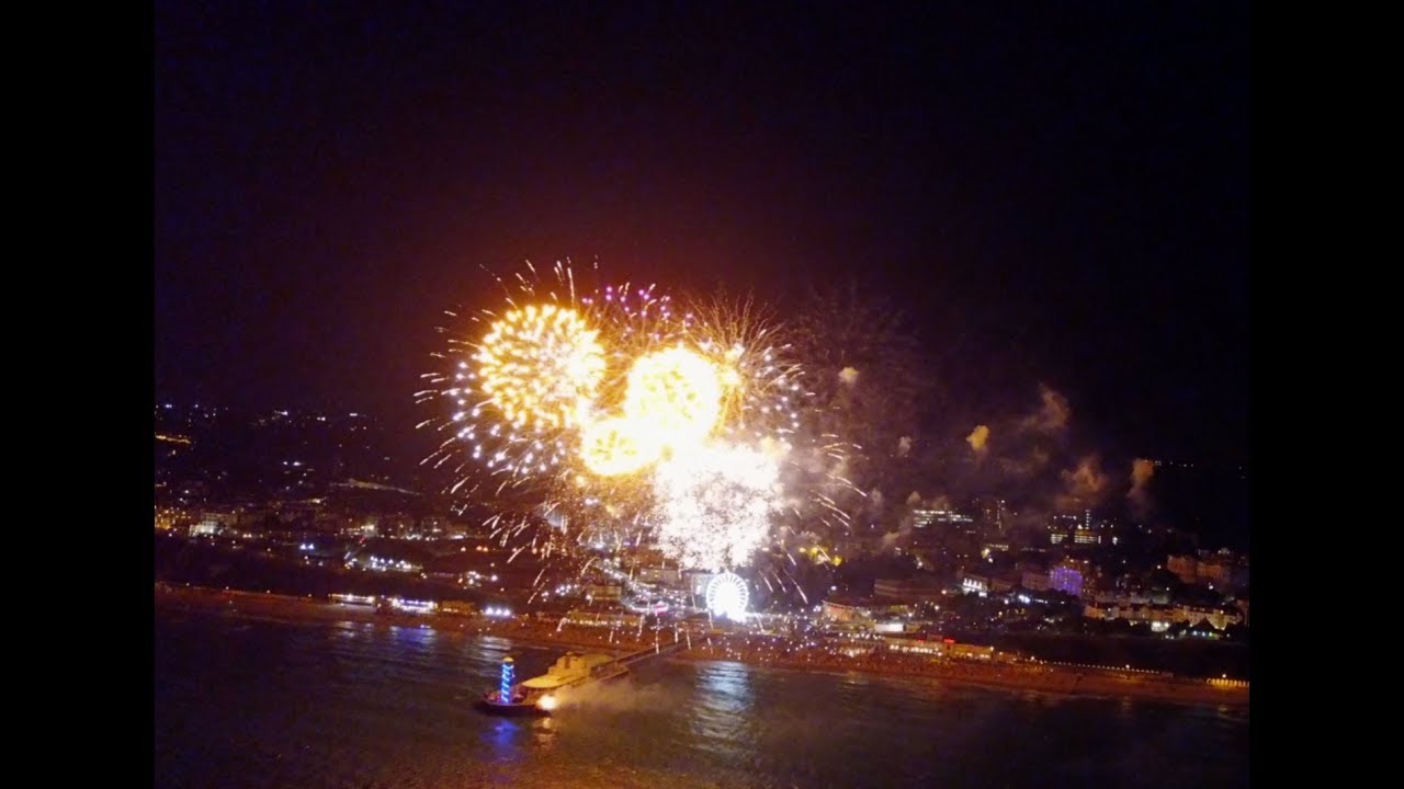 Bournemouth Fireworks Display 2017 Drone Footage - YouTube