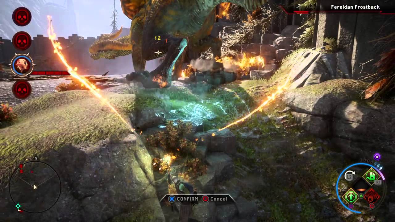 Dragon Age™: Inquisition Hinterlands High Dragon kill. - YouTube