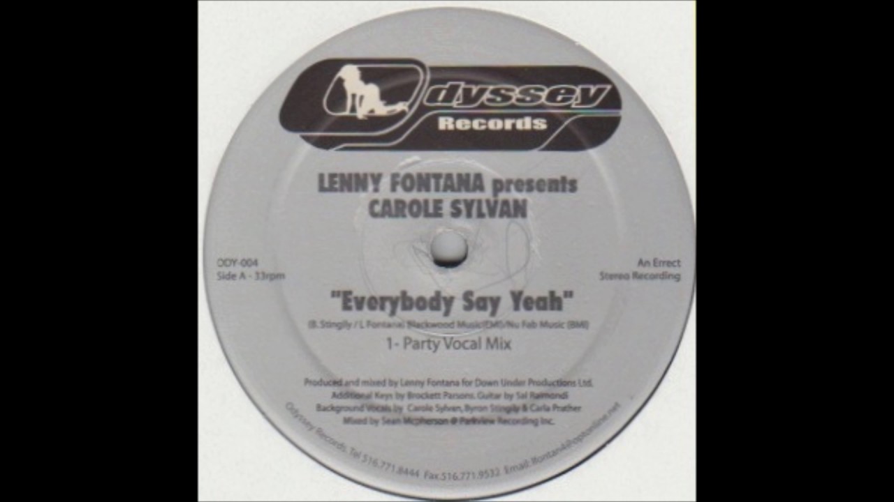 Lenny Fontana - Everybody Say Yeah (Party Vocal Mix) - YouTube