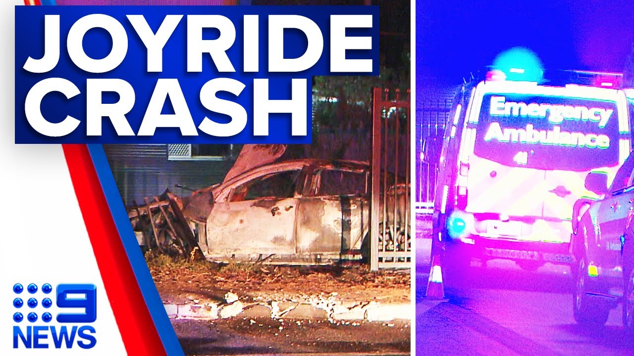 Shocking end to hoon joyride in Adelaide | 9 News Australia - YouTube