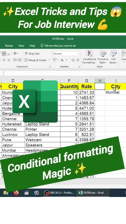 Conditional Formatting Tips and Tricks ️ #exceltricks #tips #shorts # ...