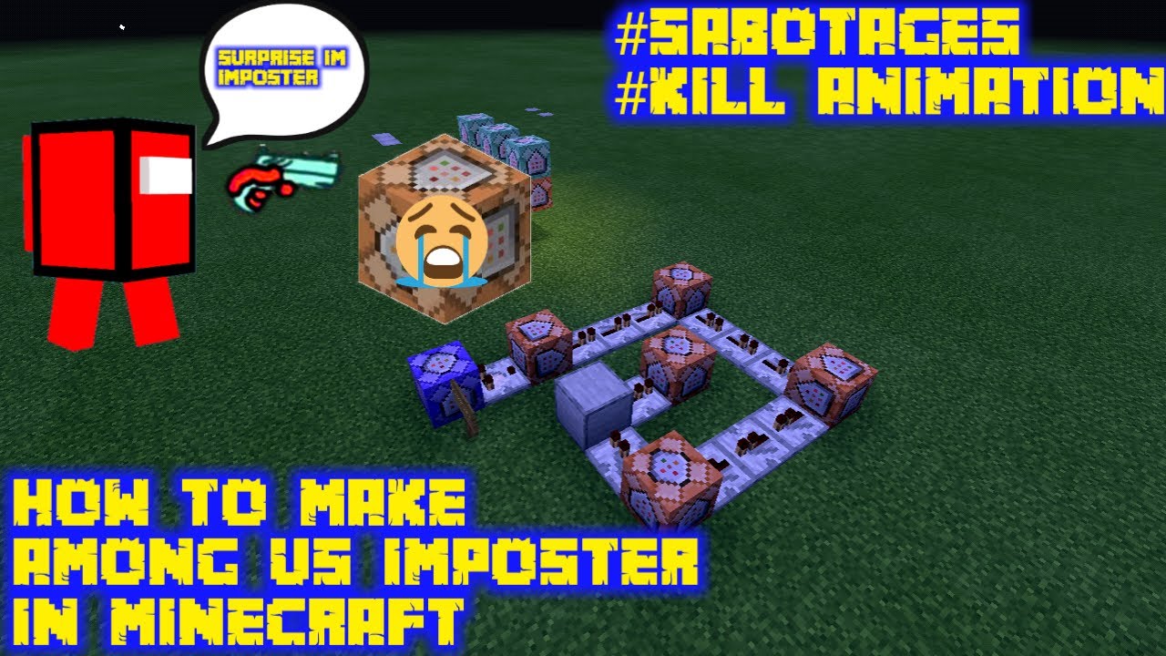 how to make among us imposter in minecraft - YouTube