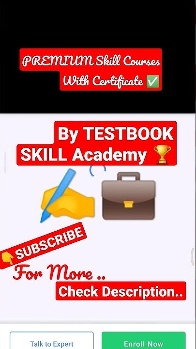 PREMIUM 🔝 SKILL COURSES WITH CERTIFICATE 🥳By TESTBOOK Skill ACADEMY # ...