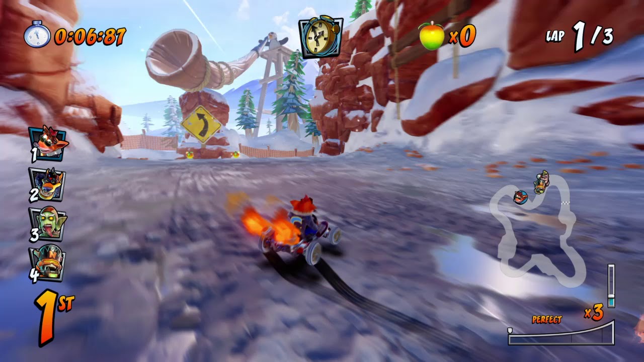 Crash™ Team Racing Nitro-Fueled Beenox Crate Location: Blizzard Bluff ...