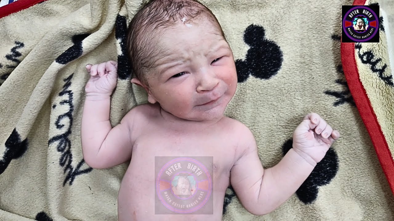 Most Mature and Beautiful Newborn Baby's First Adorable @AfterBirth ...
