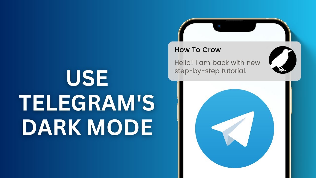 How to Use Telegram's Dark Mode - YouTube