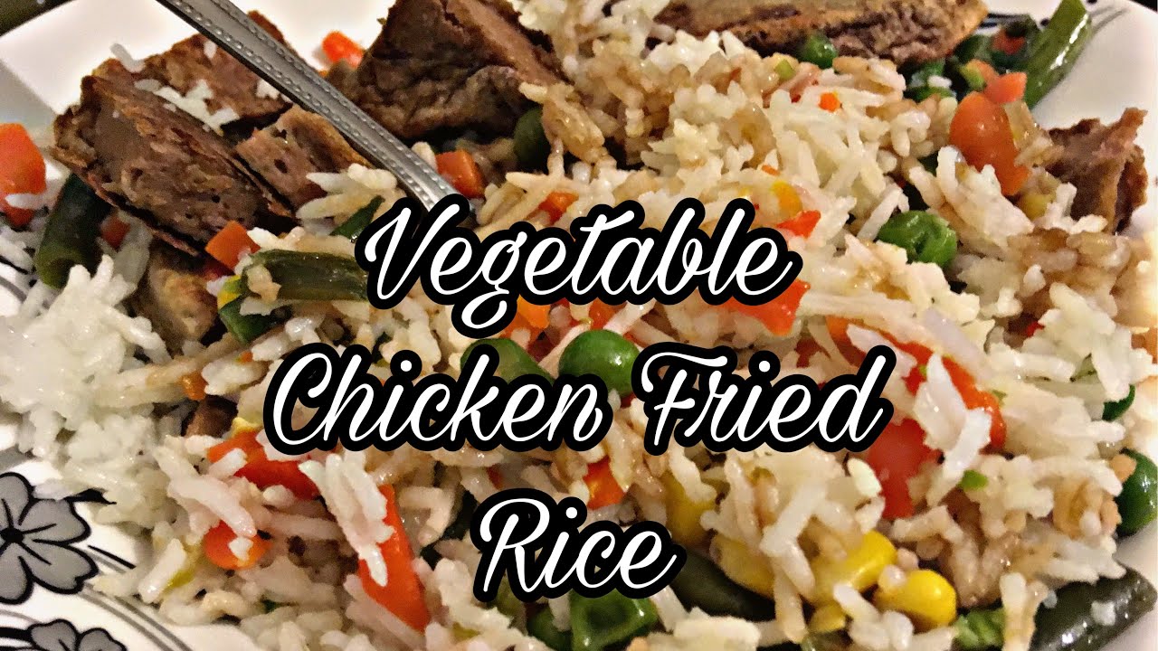 QUICK Vegetable CHICKEN Fried Rice! - YouTube