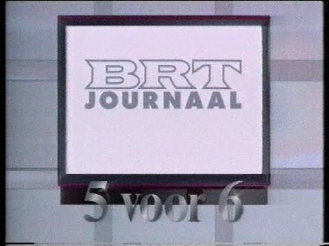 BRT TV1: start-up, Nieuwskrant, BRT "5 Voor 6" Journaal [Stefan Blommaert] (29 september 1990 ...