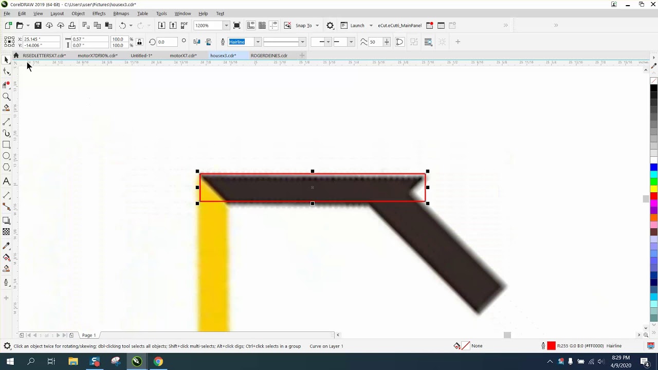 Corel Draw Tips & Tricks House with two Colors Part 3 - YouTube