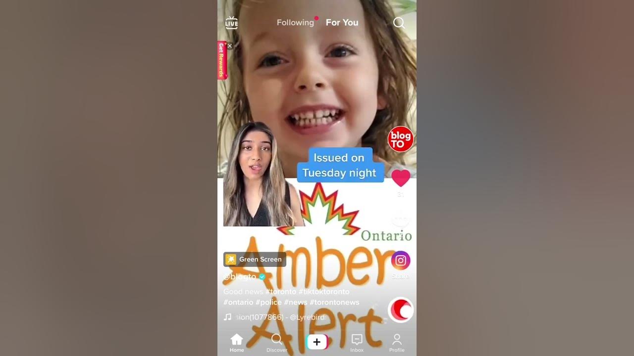 Amber Alert Video Tik Tok Youtube