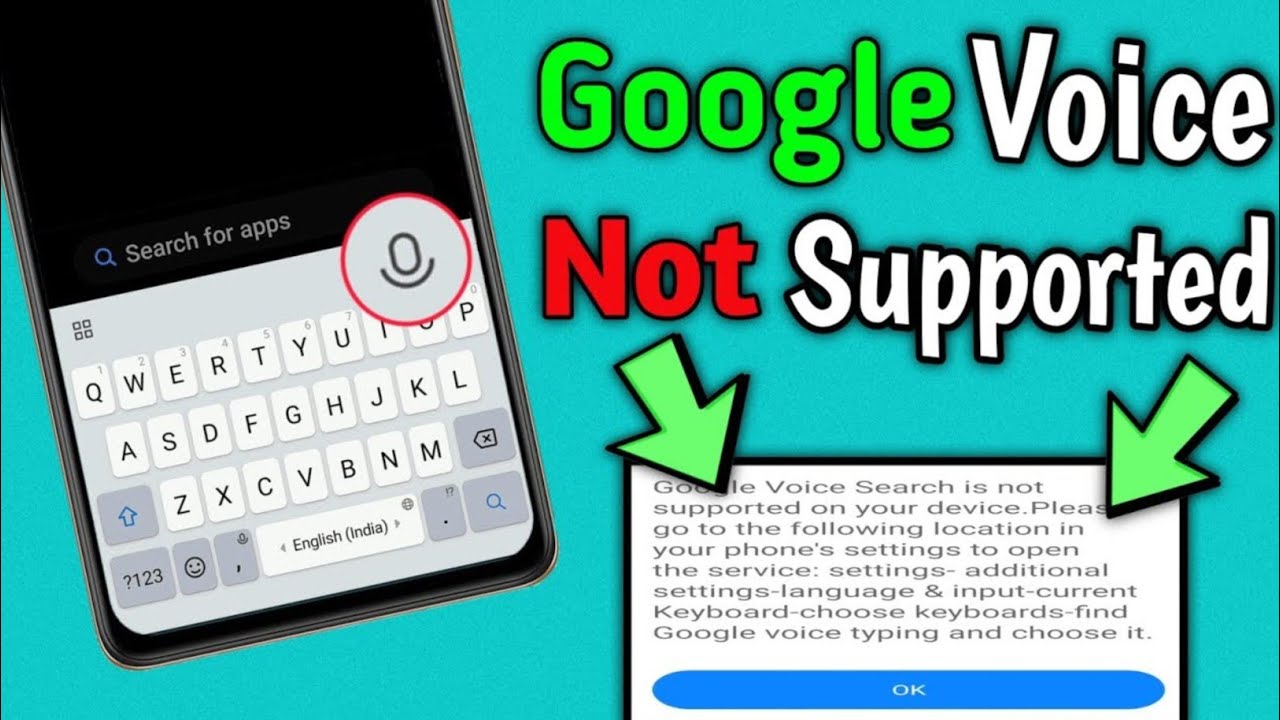Google Voice Search is Not Supported _ Phone Keyboard Voice Type Not ...