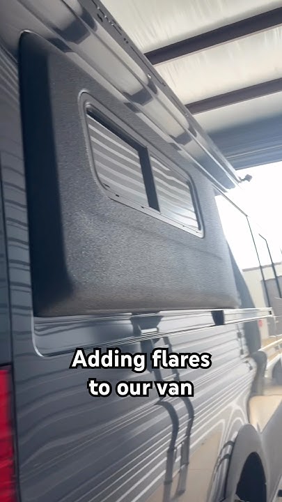 Adding flares to our van #shorts - YouTube