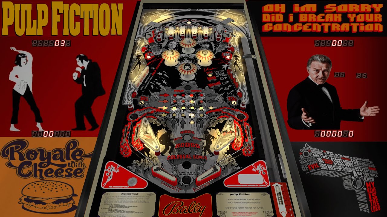 Pulp Fiction Sound Mod (John22) Visual Pinball X - YouTube