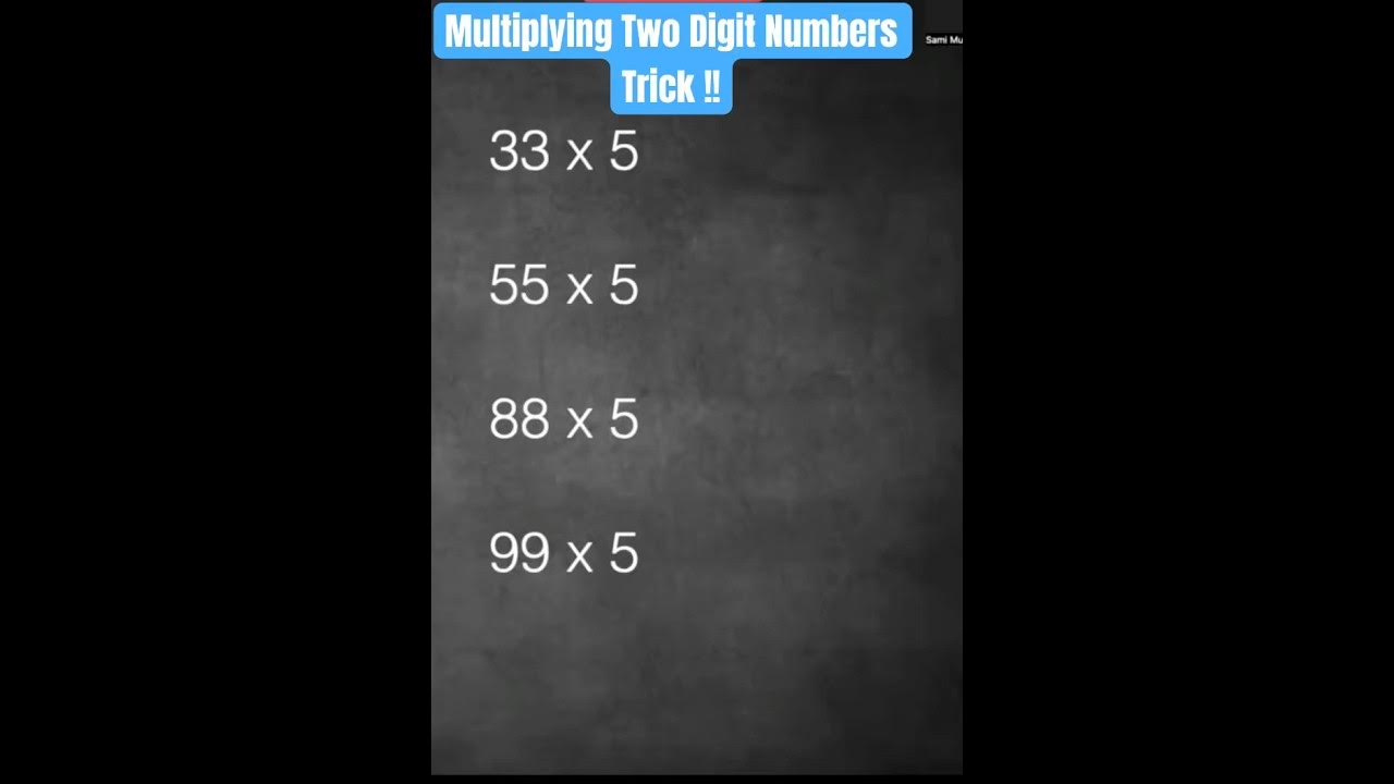 Multiplication Tricks | Two Digit Numbers #maths #mathematics #shorts - YouTube