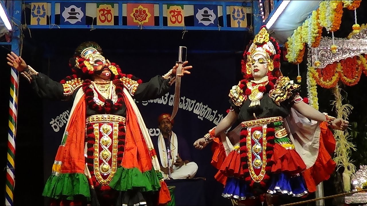 Yakshagana -- Shri Devi Mahatme - 4 - Thalapady - Nainadu - Sarapady ...