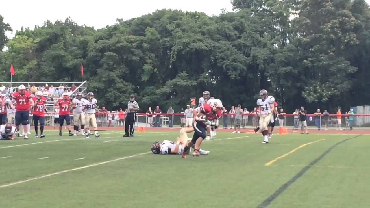 Football: Gov. Livingston's Mike Policastro throws TD pass - YouTube