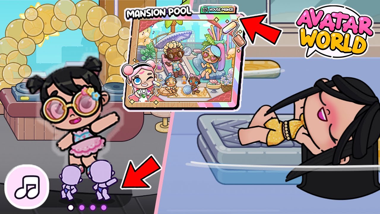 DESBLOQUEO NUEVO PACKS de PISCINA GRATIS en AVATAR WORLD *NALA💞 - YouTube