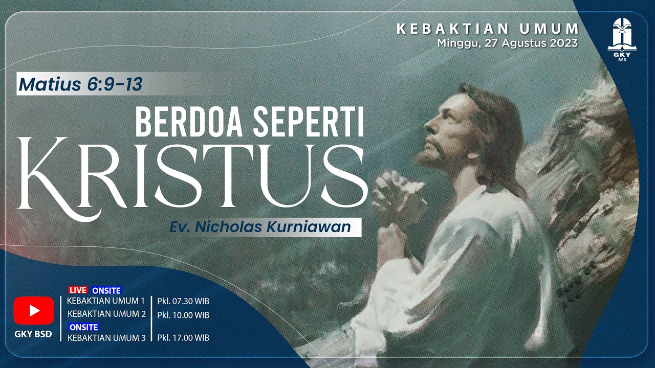 Kebaktian Umum 2 GKY BSD, 27 Agustus 2023 - YouTube