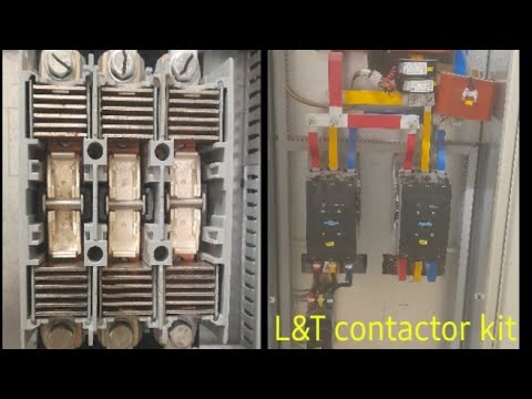 Contactor kit change #L&T MO 300 magnetic power contactor - YouTube