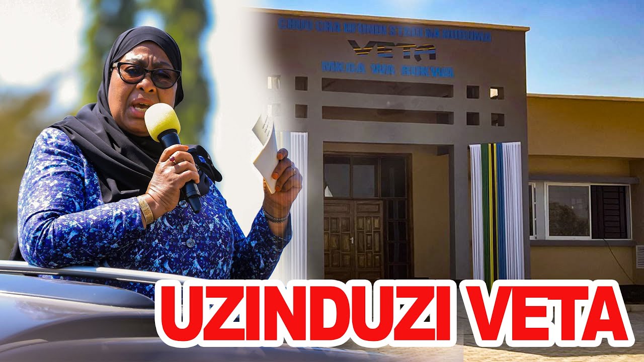 🔴LIVE: RAIS SAMIA AKIWEKA JIWE LA MSINGI CHUO CHA UFUNDI STADI (VETA ...
