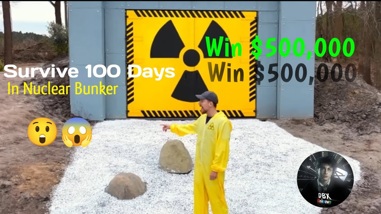 Survive 100 Days In Nuclear Bunker, Win $500,000 mrbeast hindi | Mr ...