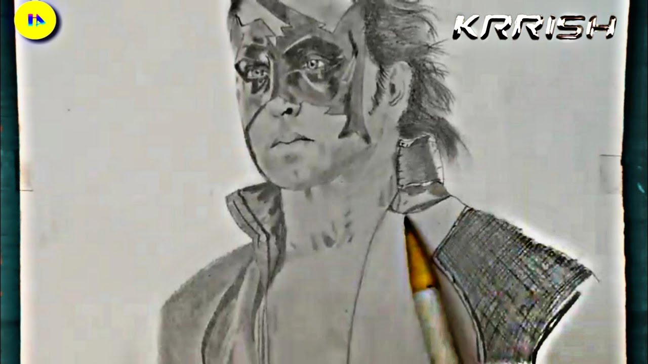 Krrish drawing sketch / Harsh arts - YouTube