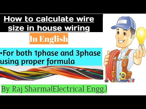 Proper selection of wire size for house wiring|| Calculation using ...