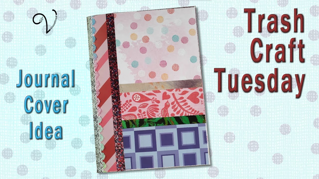 Trash Craft Tuesday - Journal Cover from an envelope and scraps - YouTube