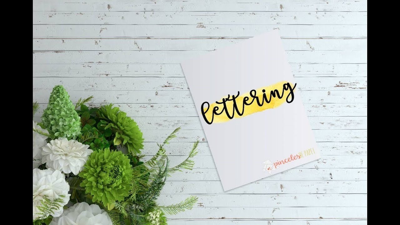 Lamina de lettering - YouTube