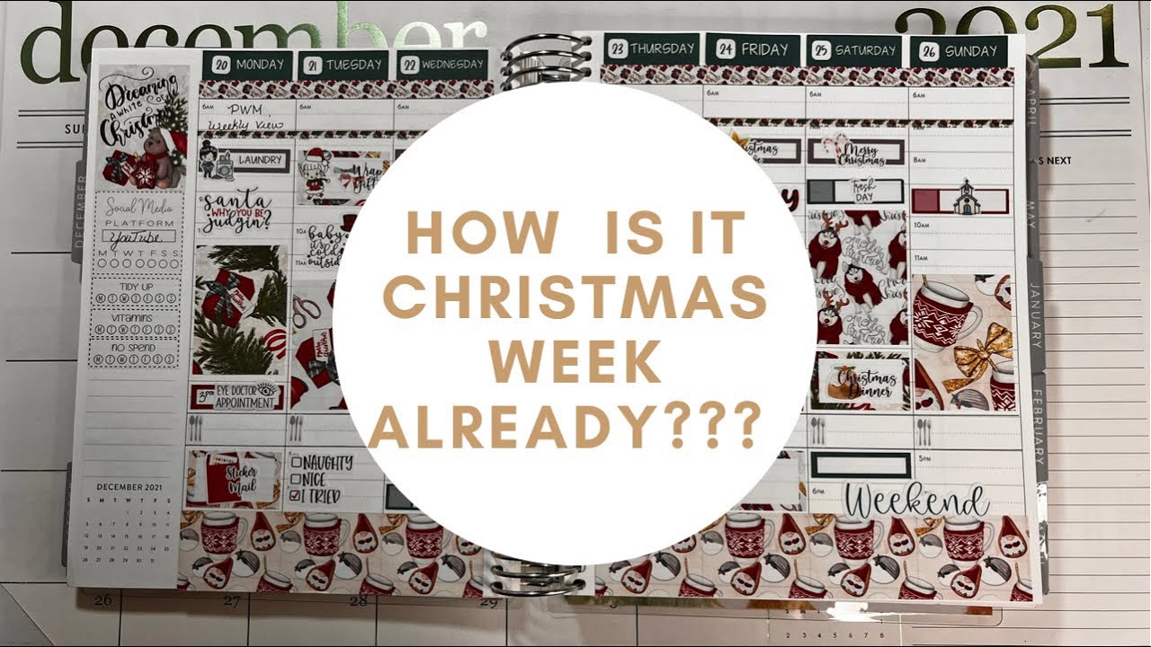 CHRISTMAS WEEK PLAN WITH ME | Erin Condren LifePlanner | Simply Smith ...