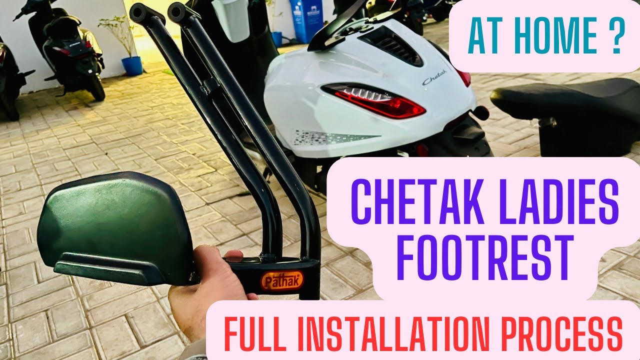 Bajaj Chetak Ladies Footrest Installation Full Process #chetak2903 # ...