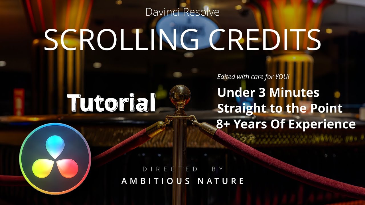 Add Smooth Scrolling Credits (Easy Tutorial) - YouTube