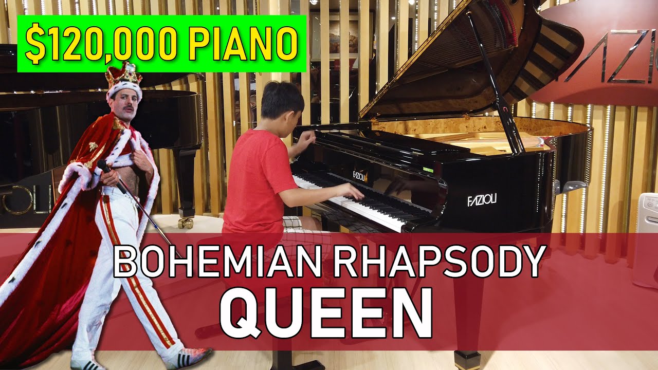 How does Bohemian Rhapsody sound on a $120K Fazioli Piano? Cole Lam 12 ...
