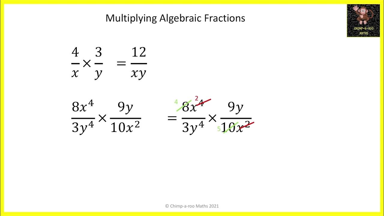 Multiplying Algebraic Fractions - YouTube