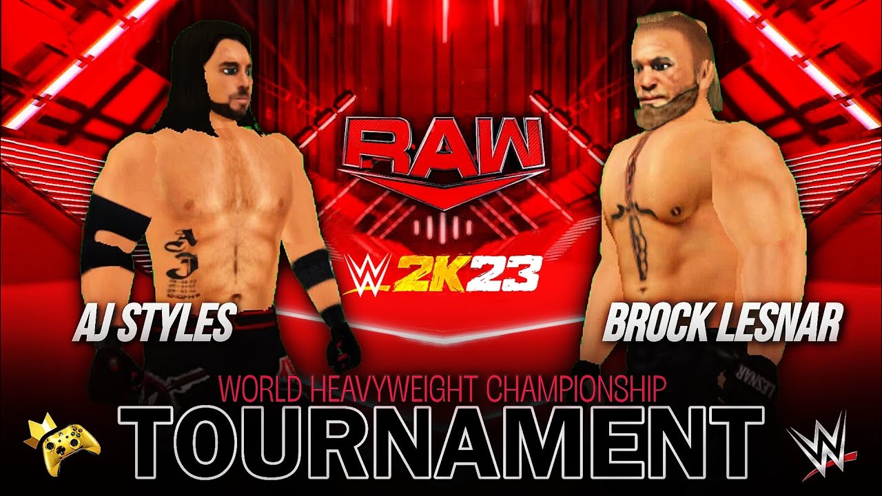 #7 Tournament - Brock Lesnar vs Aj Styles | New World Heavyweight ...