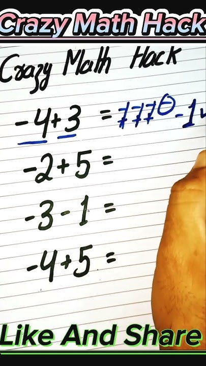 Crazy Math Basic Operations Hack 😍 || #mathematics #like #share # ...