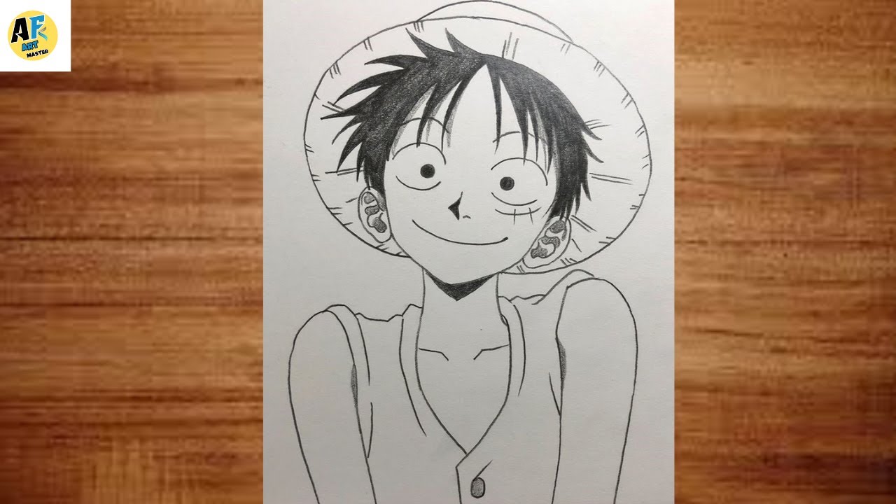 How to Draw Monkey D. Luffy Step by Step |Easy One Piece Drawing ...