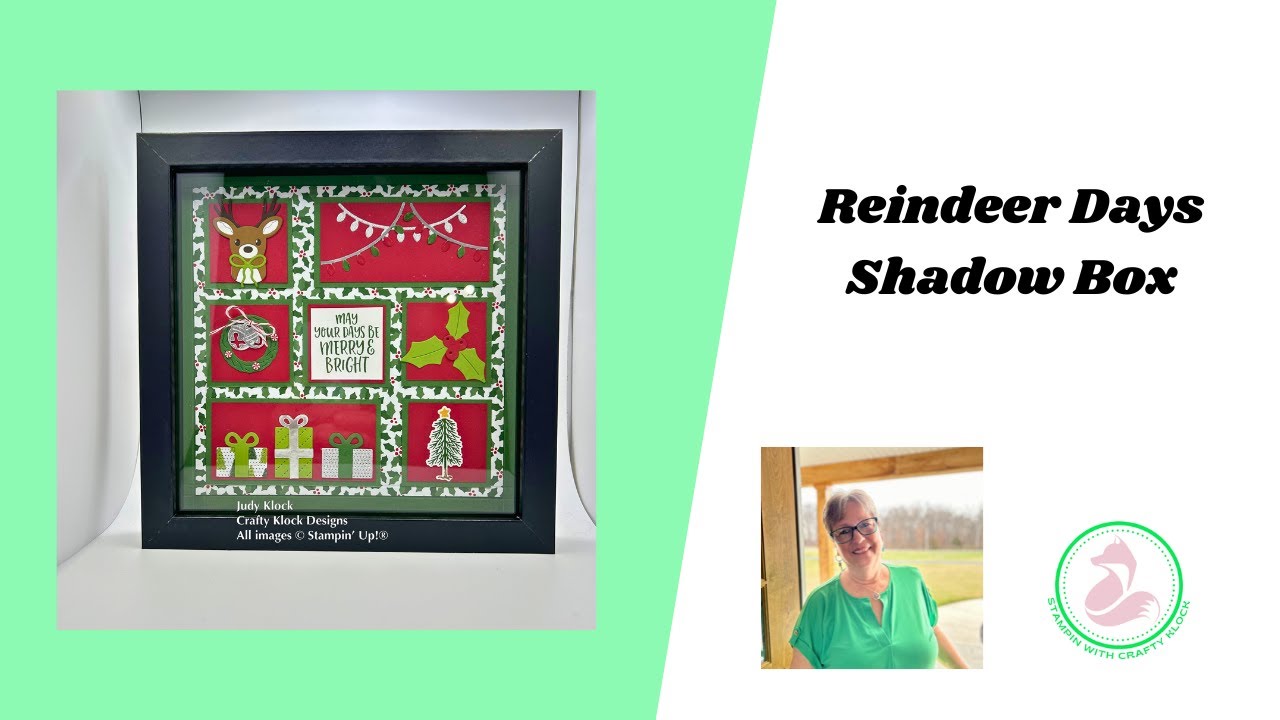 Reindeer Days Mini Shadow Box - YouTube