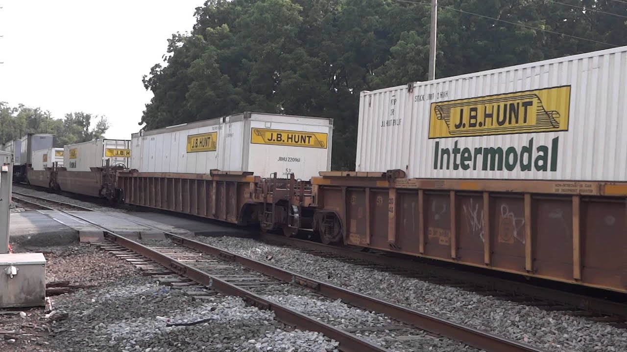 NS EMD SD70M-2 On Double Stack Intermodal Train - YouTube