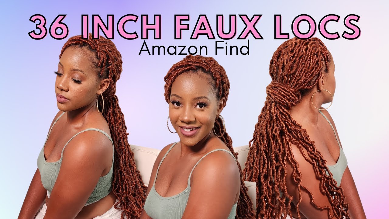AMAZON FINDS: 36 inch #350 GODDESS faux locs |Fall / Autumn TRENDY ...