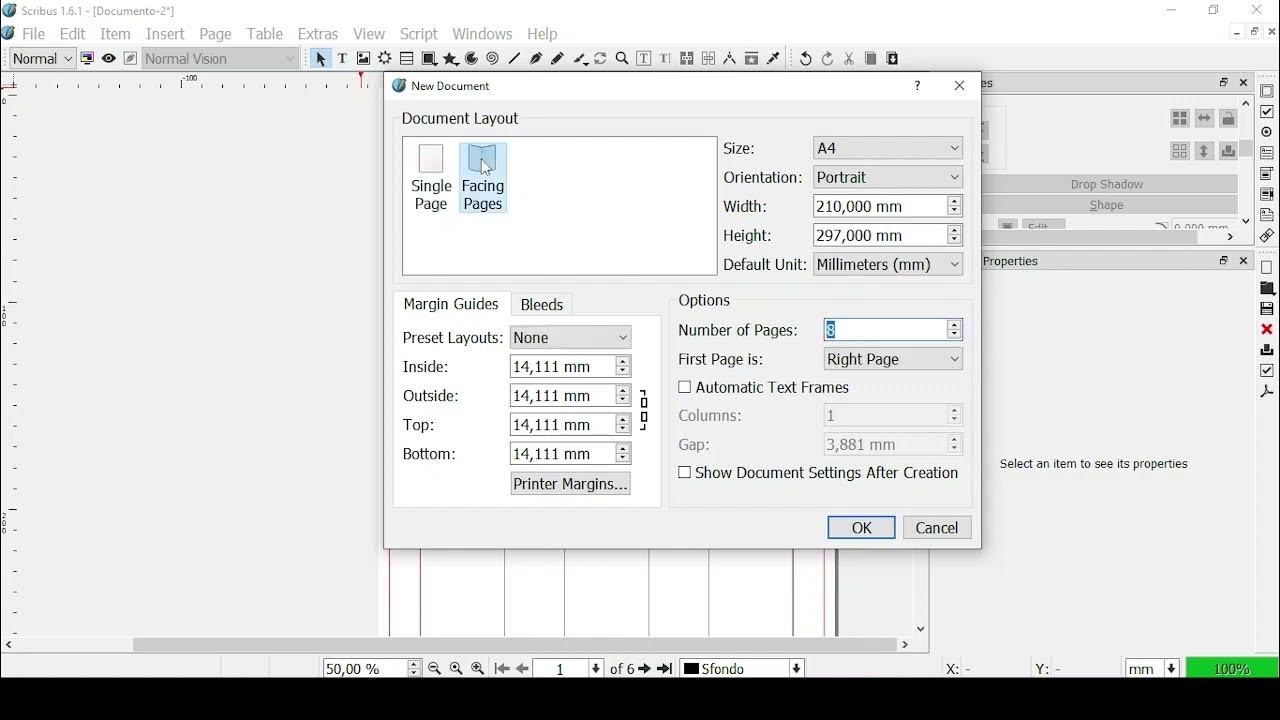 SCRIBUS - Lesson 02 - Layout of a Document, Size, Margins, Bleeds ...