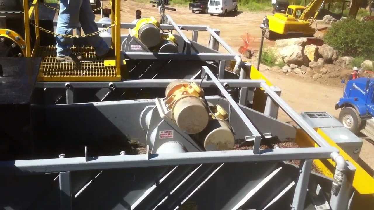 Double Stacked 4 Panel Dewatering Shaker Screen - YouTube