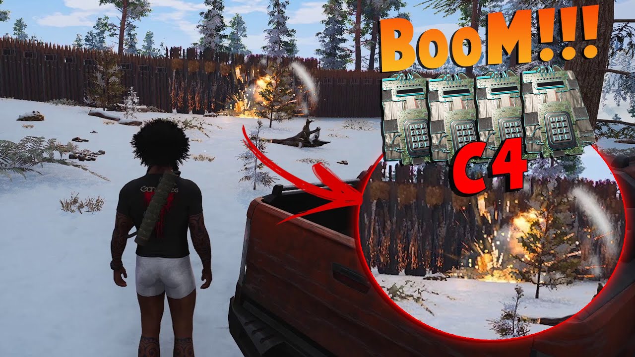 MEU PRIMEIRO RAID COM C4 (DESTRUI TUDO) | SCUM - YouTube