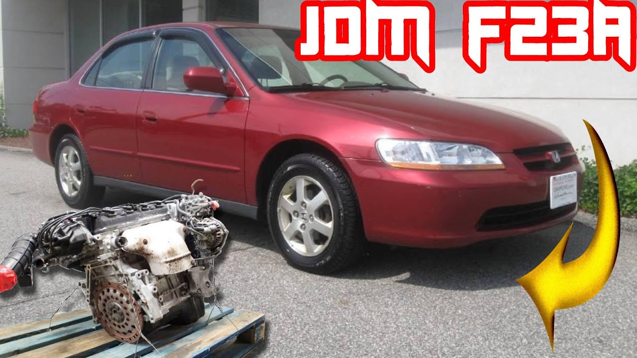 How to install a JDM F23A into a 98-02 Honda Accord CG5 CG6 - YouTube