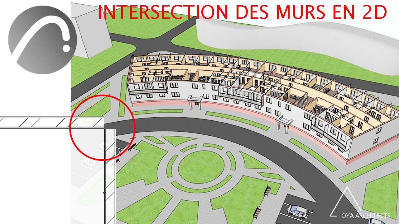ARCHIACD | Intersection des murs en 2D (Raccord Murs et Poutres ...