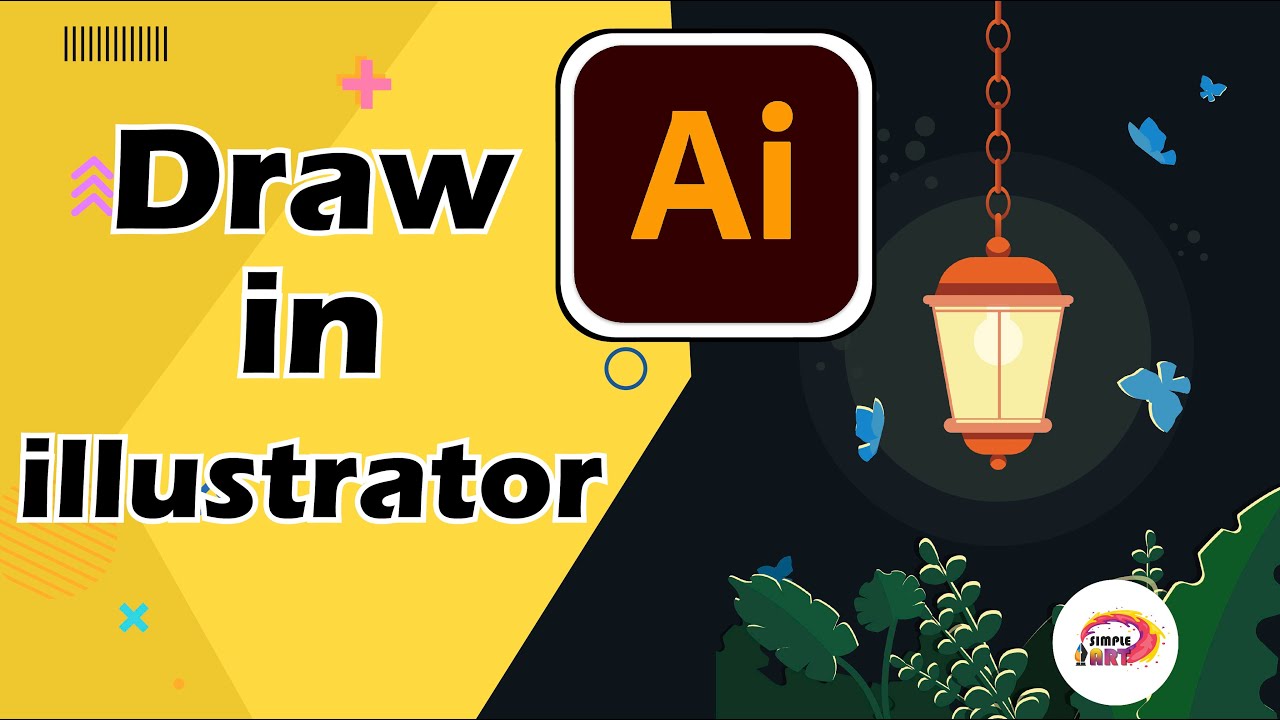 DRAWING LAMP IN ILLUSTRATOR - YouTube