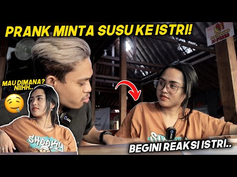 PRANK MINTA SUSU KE ISTRI DITEMPAT UMUM! MALAH DIKASIH BENERAN!?