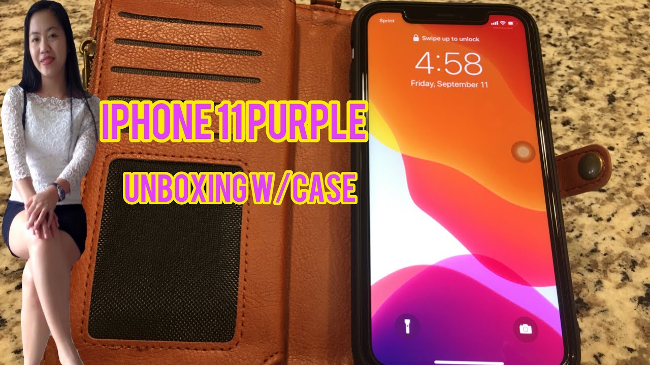 iPhone 11 Purple Unboxing with Case - YouTube