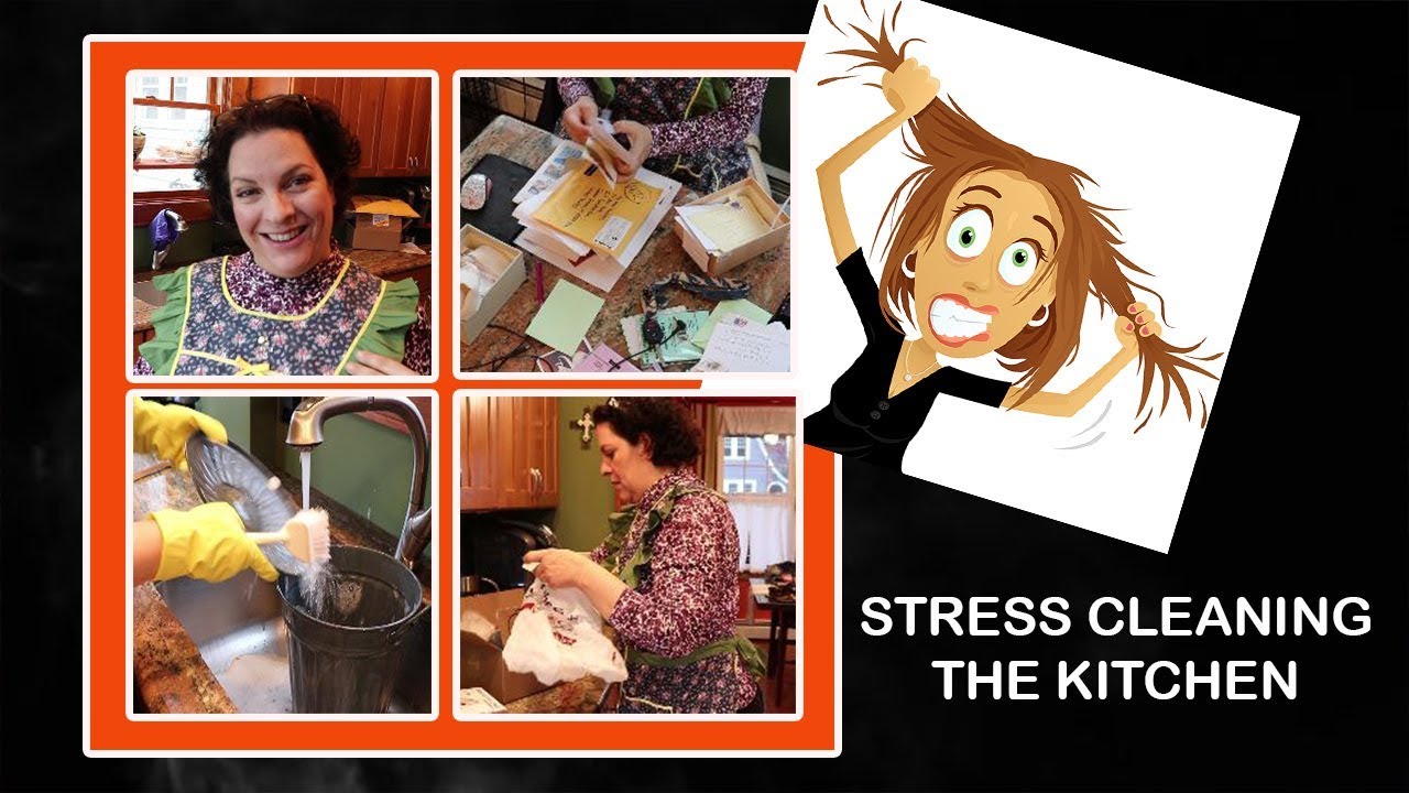 Kitchen Stress Cleaning and a Chit Chat - YouTube
