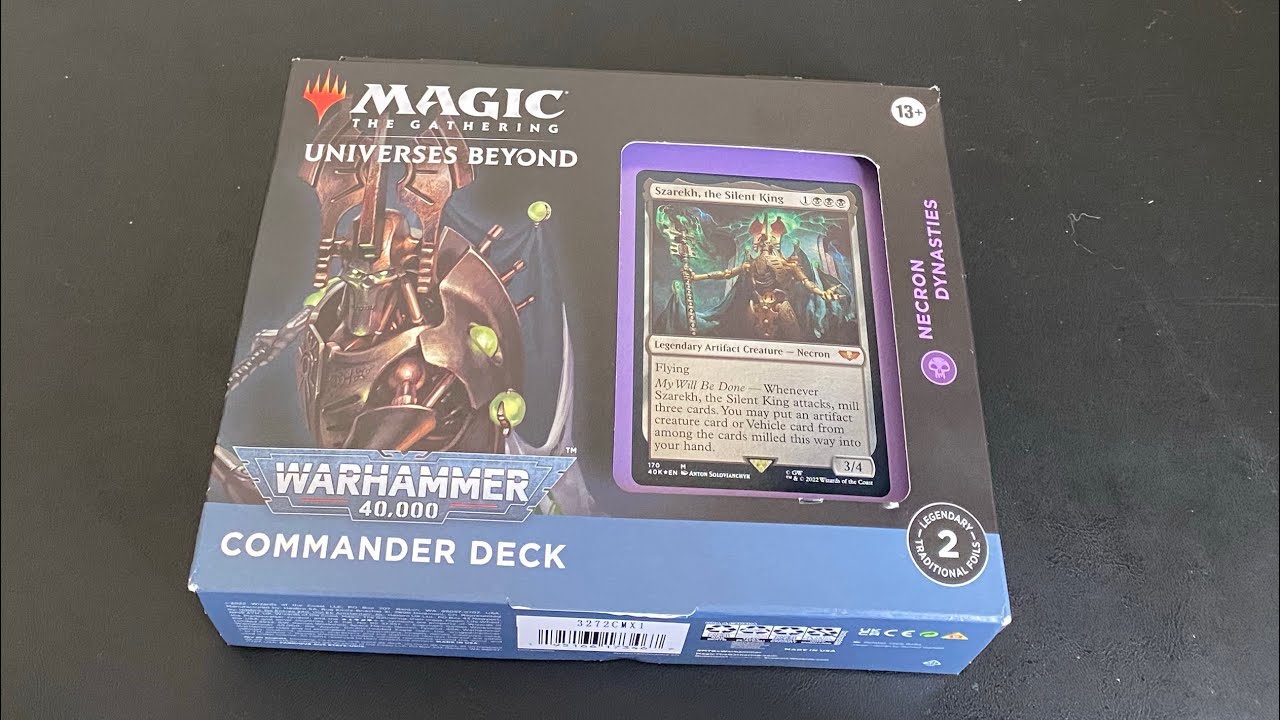 Necron Dynasties Warhammer 40,000 Commander Deck Unboxing. (Newbie To ...
